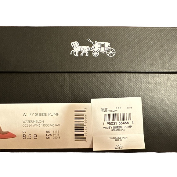 Coach | Shoes | Nwt Coach Wiley Pump Watermelon 85 B | Poshmark